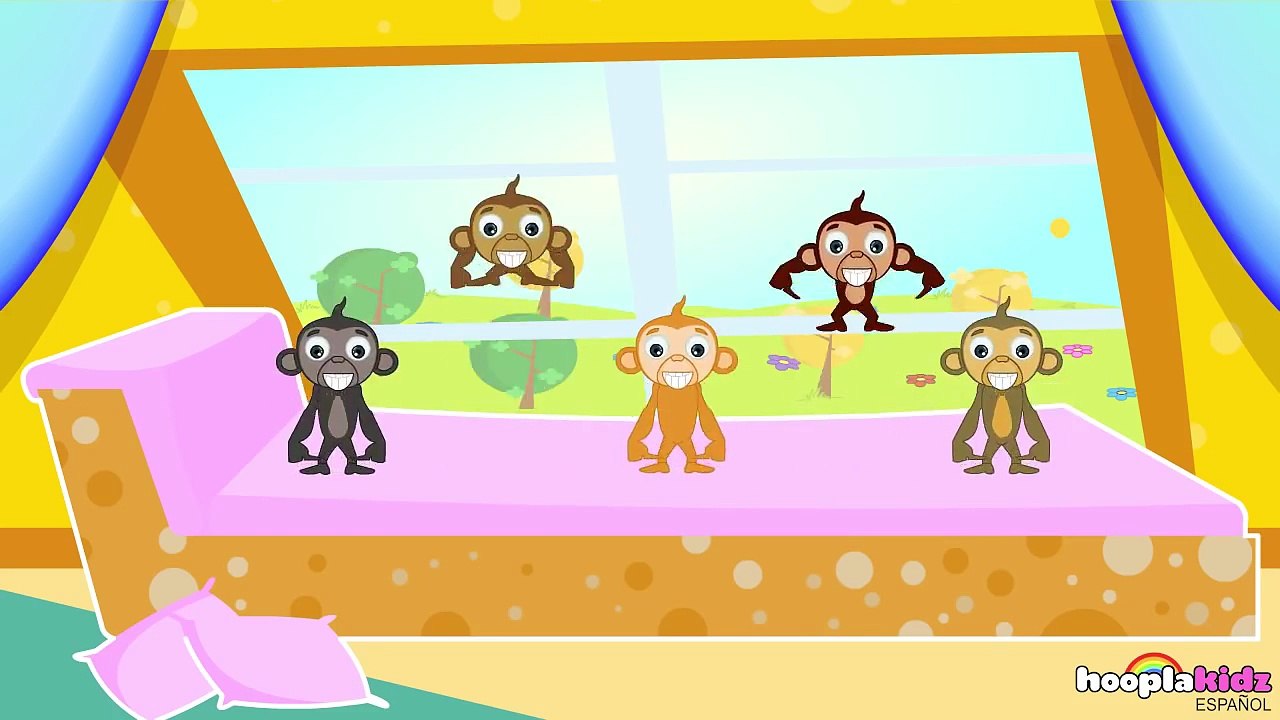 Five Little Monkeys – Spanish Nursery Rhyme (Canciones Infantiles ...