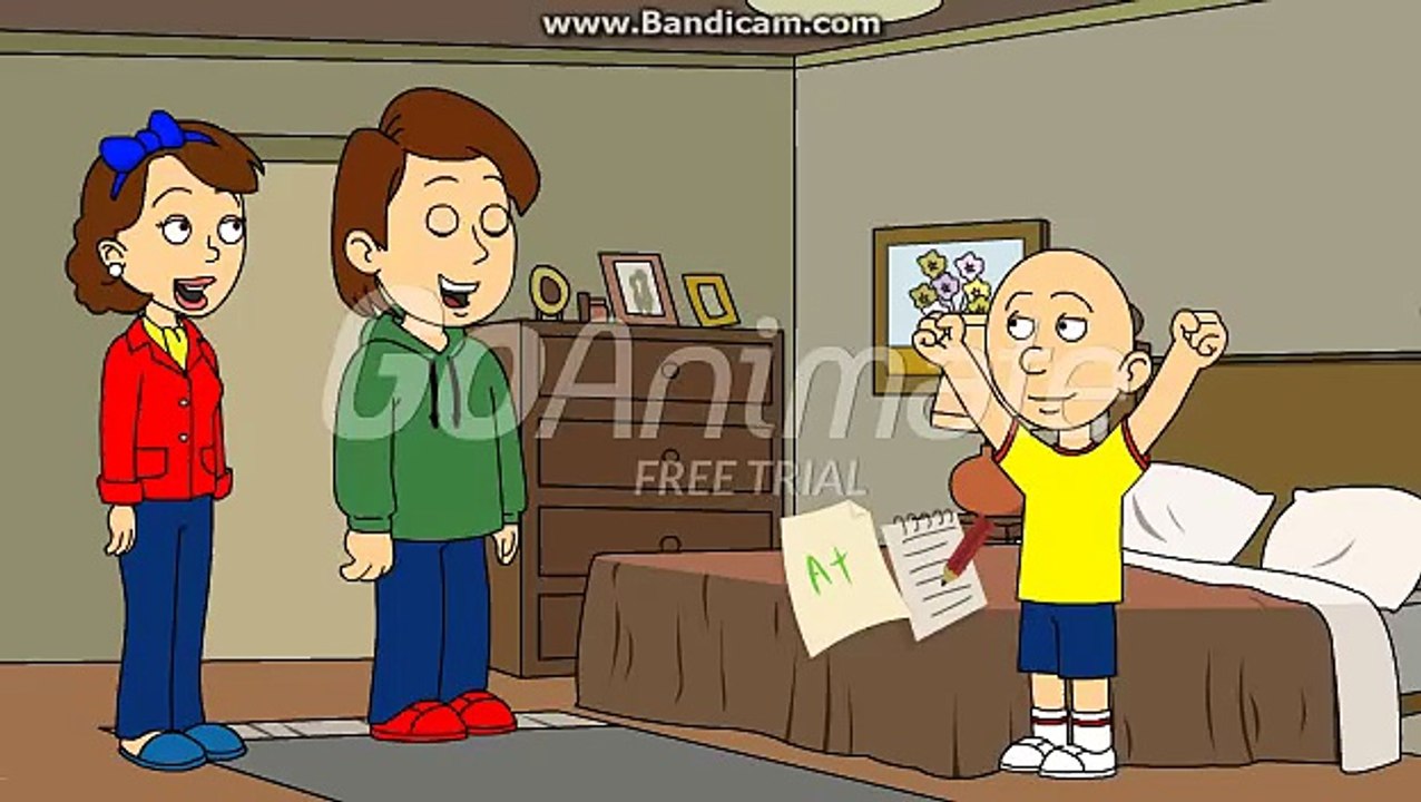 Caillou make good homework and gets ungrounded,Doris poop Boris and ...