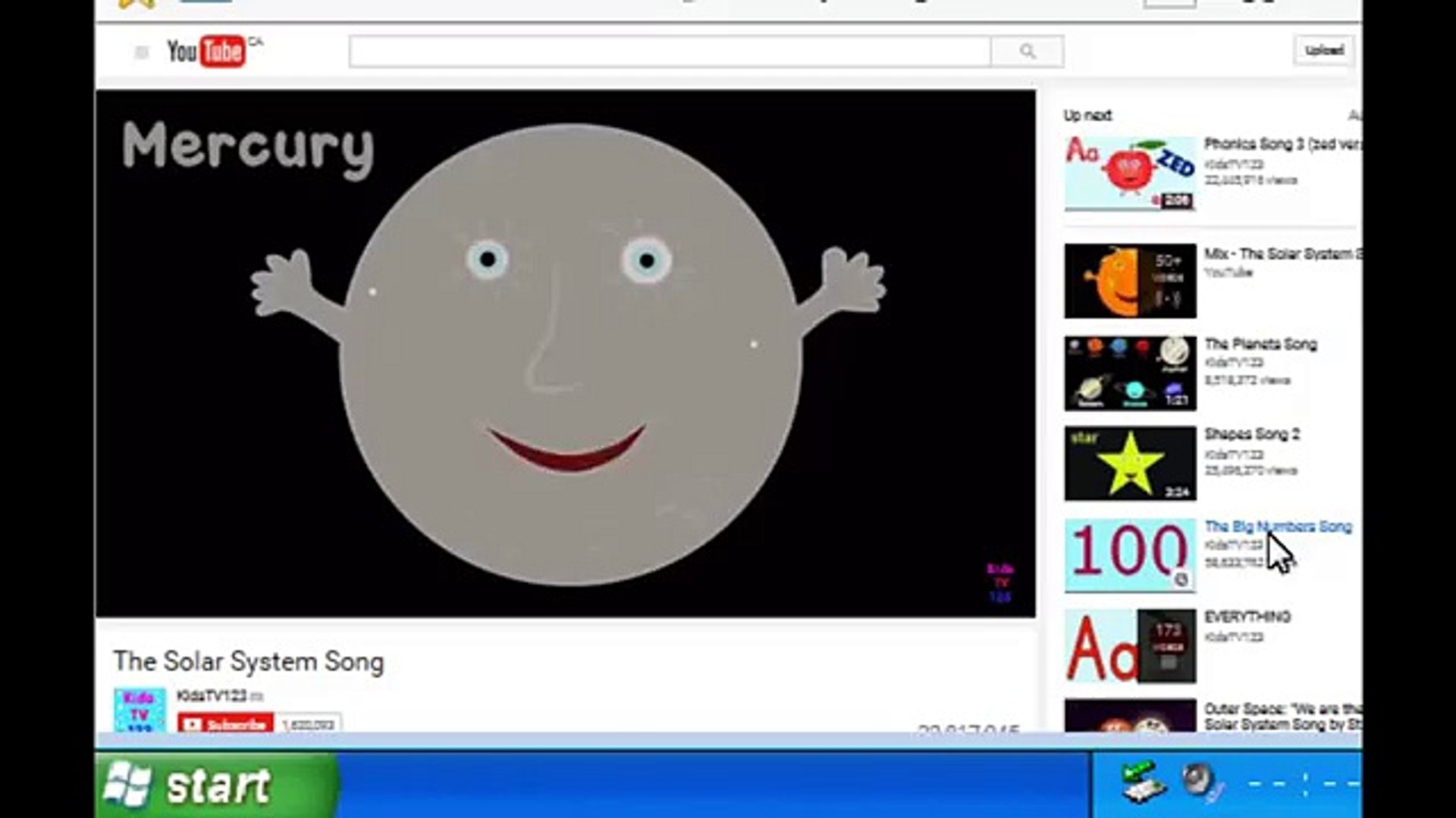 The Solar System Song Kidstv123