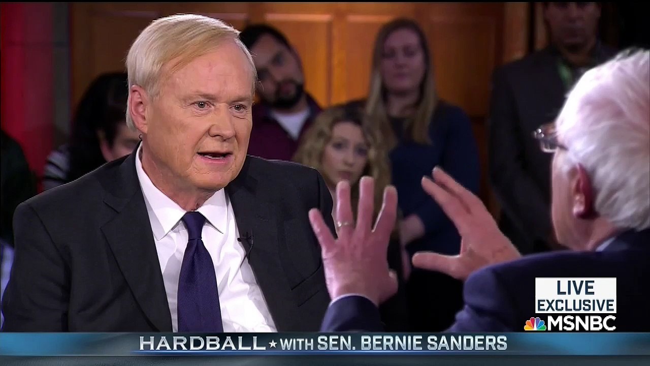 Chris Matthews Yelling at Bernie Sanders - video Dailymotion