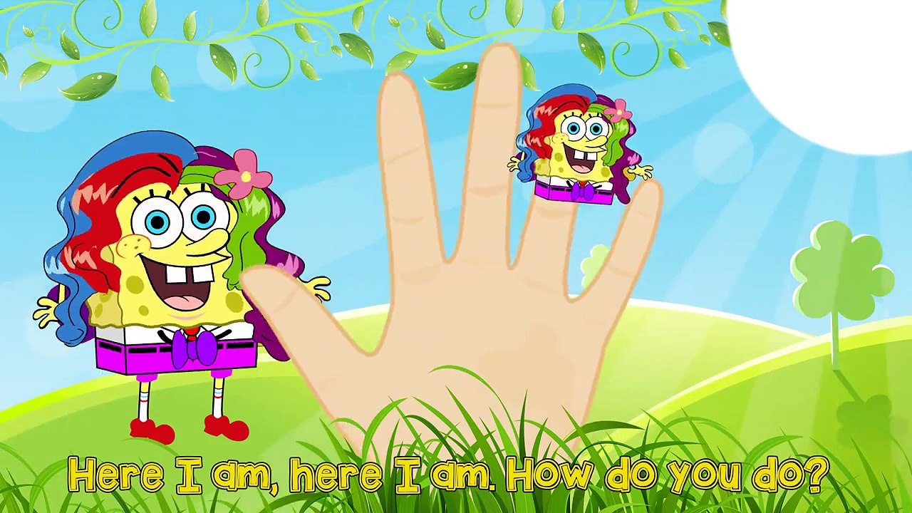Spongebob Squarepants Finger Family Nursery Rhymes and More Lyrics ...