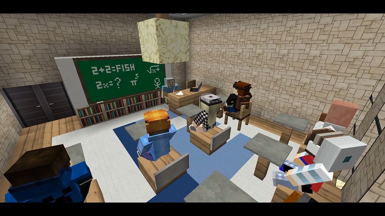 DanTDM Minecraft High School LATE FOR FIRST CLASS!! Custom Mod ...