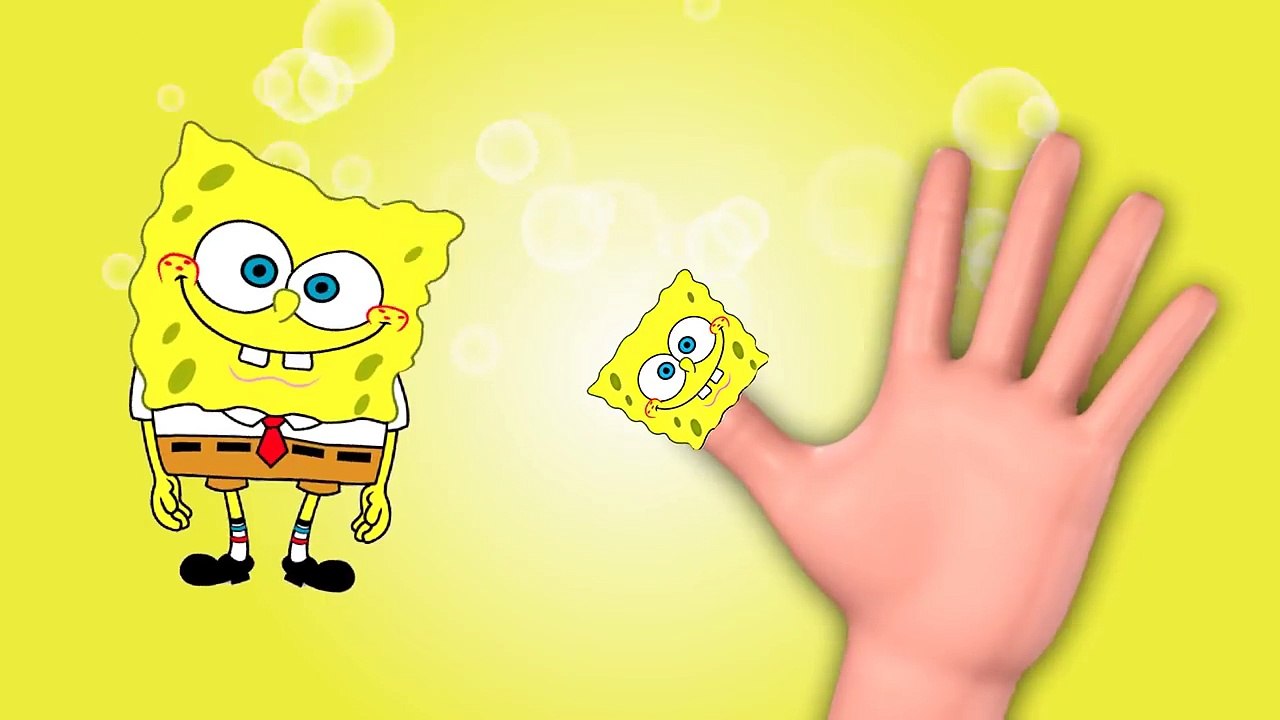SpongeBob Finger Family Nursery Rhyme - Dailymotion Video
