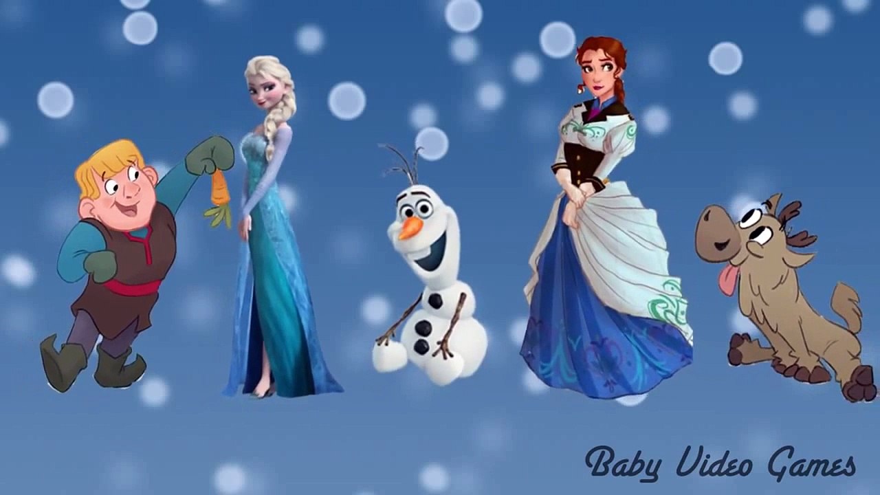 Finger Family Frozen Elsa and Frozen Anna Top Baby Cartoon and Kids ...