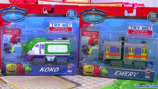 Chuggington Emery and Koko Interactive Railway talking trains toys ...