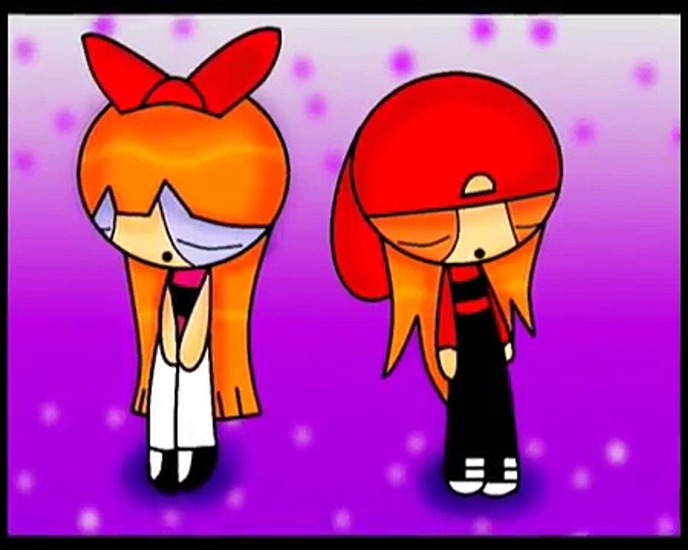 Powerpuff Girls Blossom And Brick Kiss