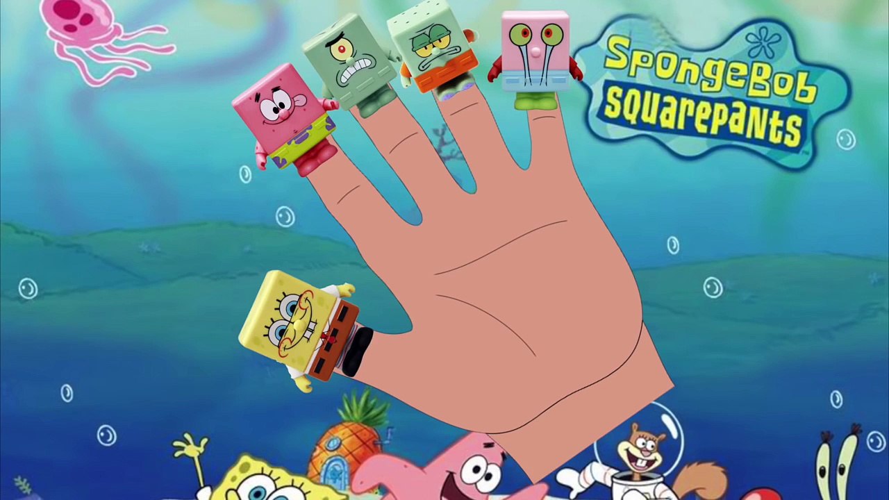 SPONGEBOB SQUAREPANTS - Finger Family Song [Nursery Rhyme] Toy PARODY ...