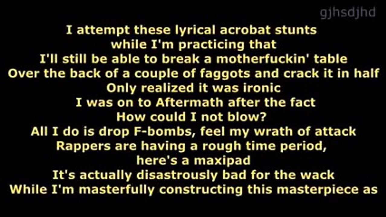 Eminem Rap God Instrumental with Karaoke Lyrics [ HD LYRICS ] - Vidéo ...