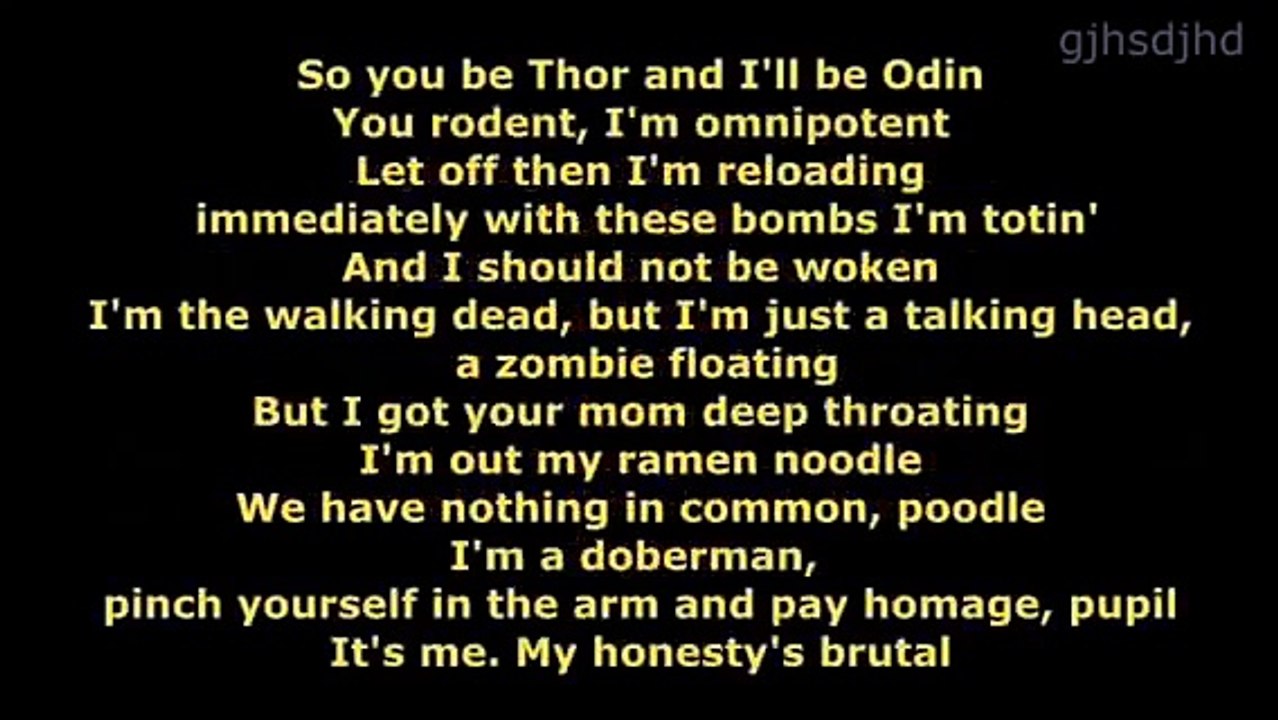 Eminem - Rap God (Karaoke) Instrumental with Lyrics - Dailymotion Video