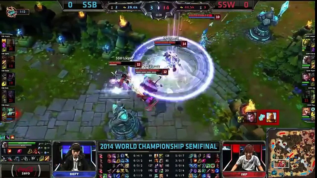 No 1 Top Lane Looper - SSW Looper Akali Highlights - SBB vs SSW Game 1 Worlds 2014 - Video ...