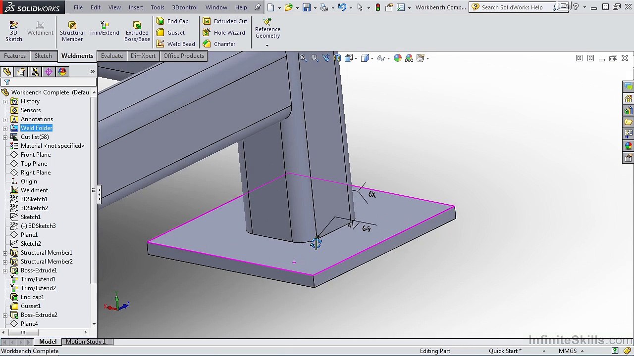 Learning SolidWorks 2015 - Weldments | Weld Beads and Weld Tables ...