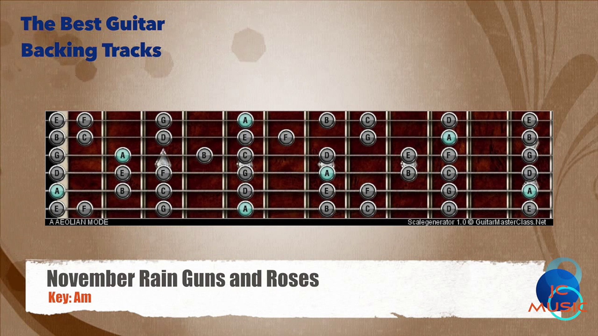 Acordes De Guitarra De Lluvia De Noviembre