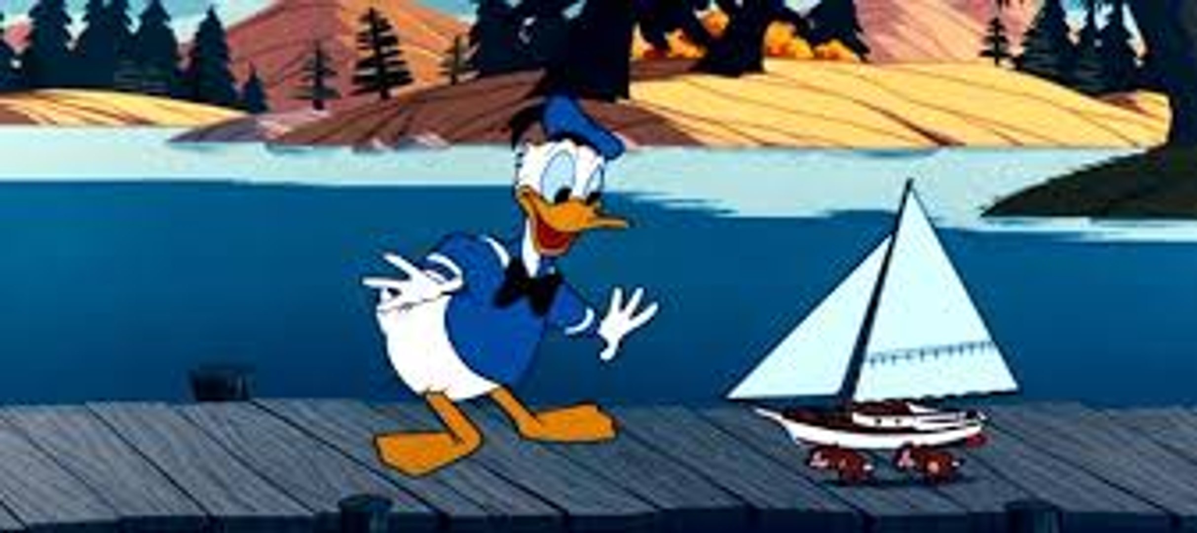 Barco De Dibujos Animados Del Pato Donald El Barquito Del Pato Donald