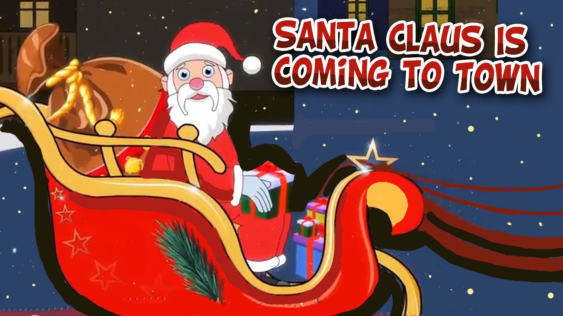 Cartoon Santa Claus Is Coming To Town Santa Claus Is Coming To Town,