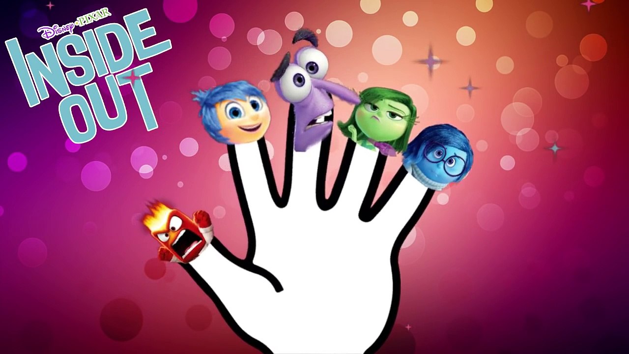 INSIDE OUT ★ Finger Family Nursery Rhymes Cartoon for Children Family ...
