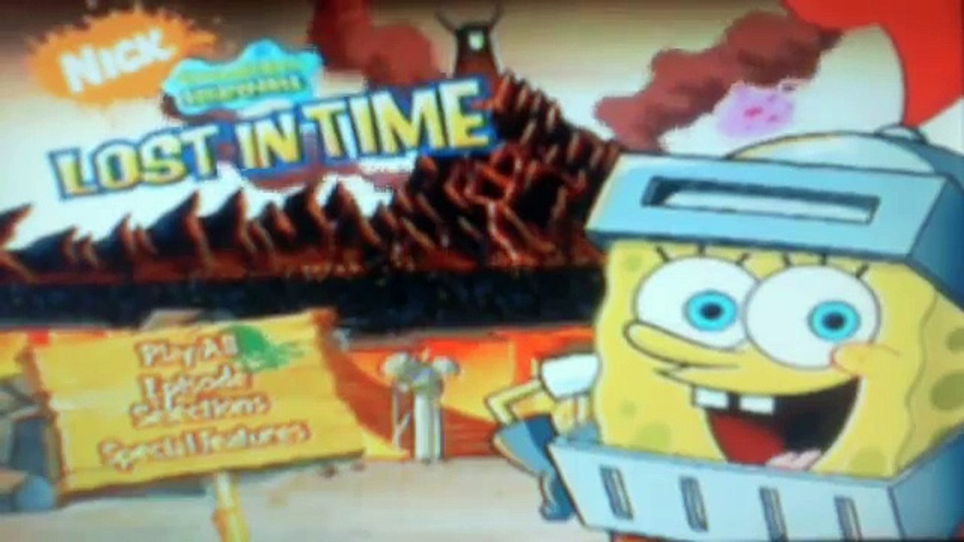 Spongebob Squarepants Lost In Time Dvd