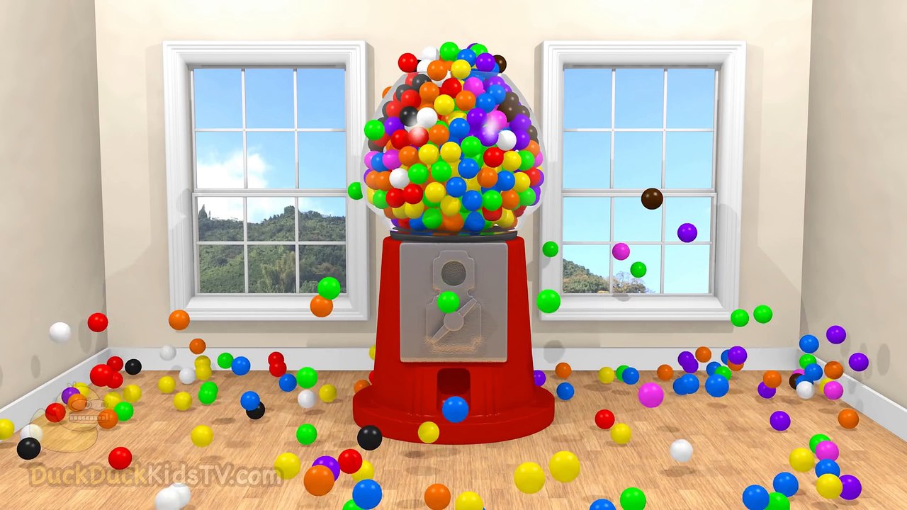 NEW Gumball Machine 3D for Children to Learn Colors - Kids Balls ...