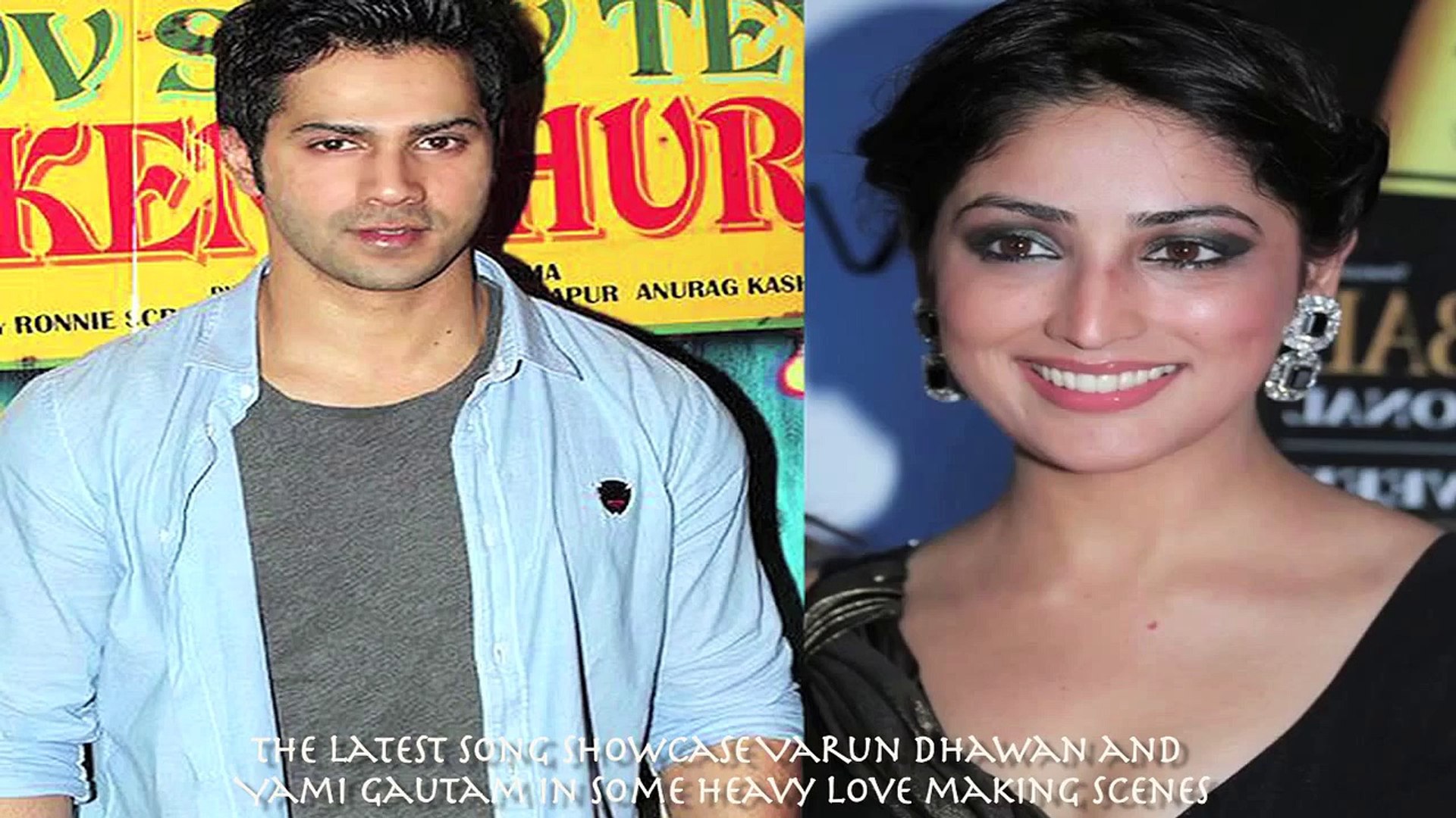 Yami Gautam And Varun Dhawan Kiss