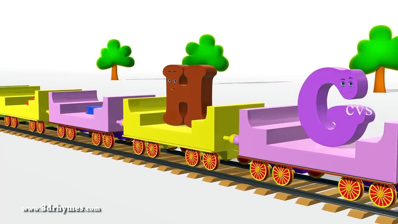 ABCD Alphabet Train song - 3D Animation Alphabet ABC Train Songs for ...