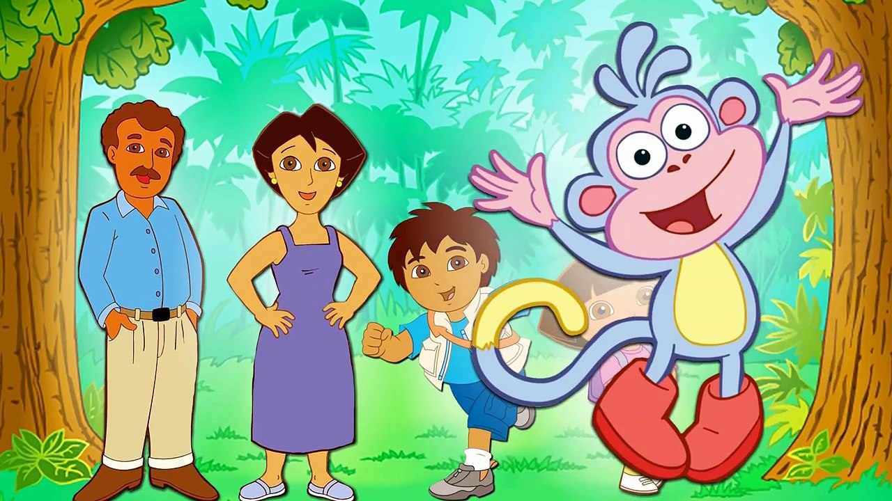 Dora The Explorer Finger Family Nursery Rhymes Lyrics - Dailymotion Video