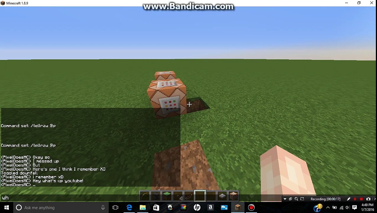 Minecraft How To Clear Chat Using Command Blocks Video Dailymotion