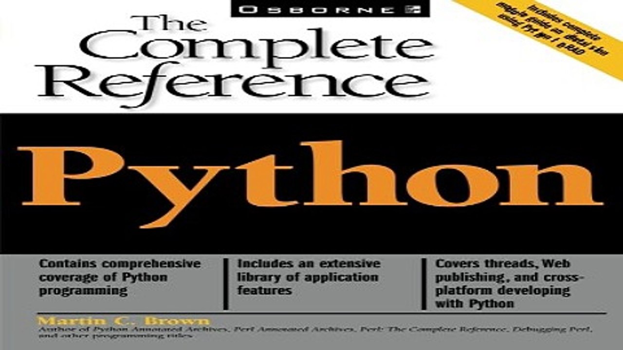 Download Python The Complete Reference - video Dailymotion