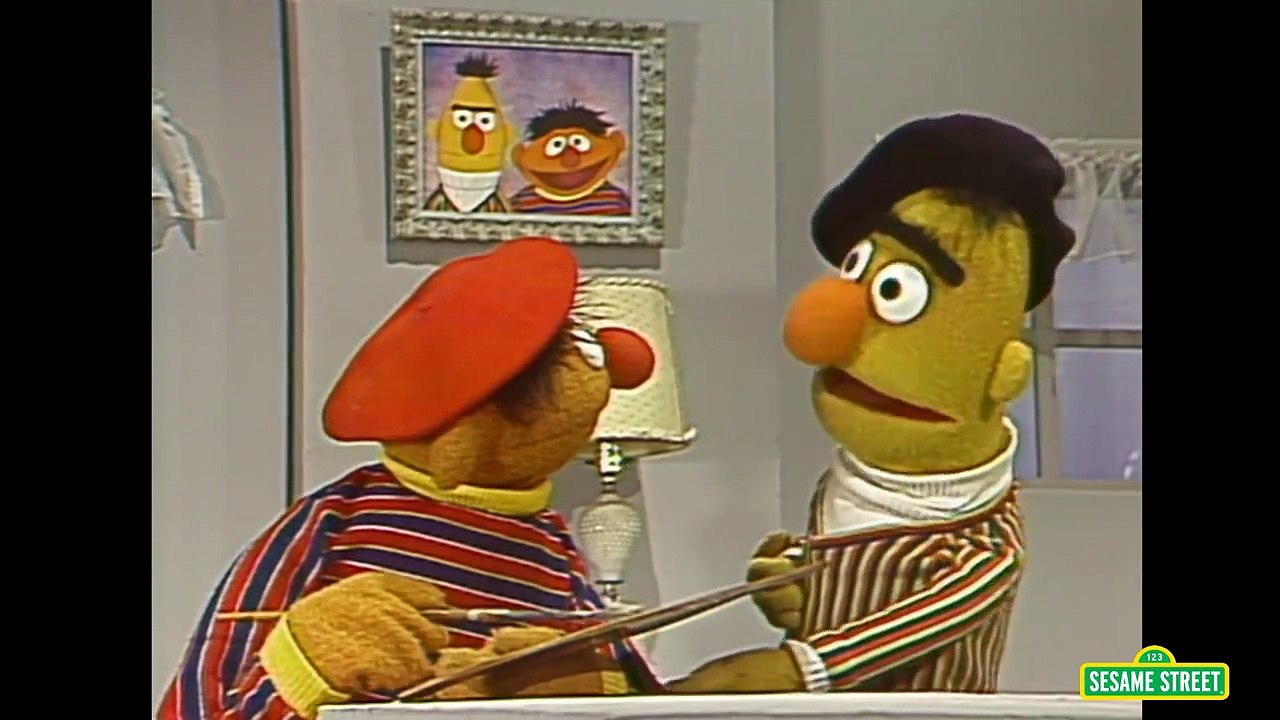 Sesame Street: Bert and Ernie Paint Together - Dailymotion Video