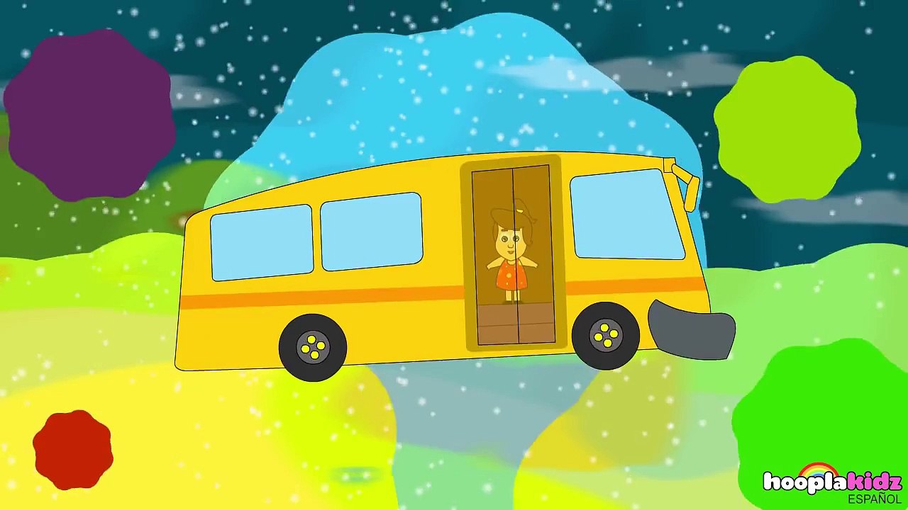 Wheels on the Bus Go Round and Round | Nursery Rhymes - Spanish ...