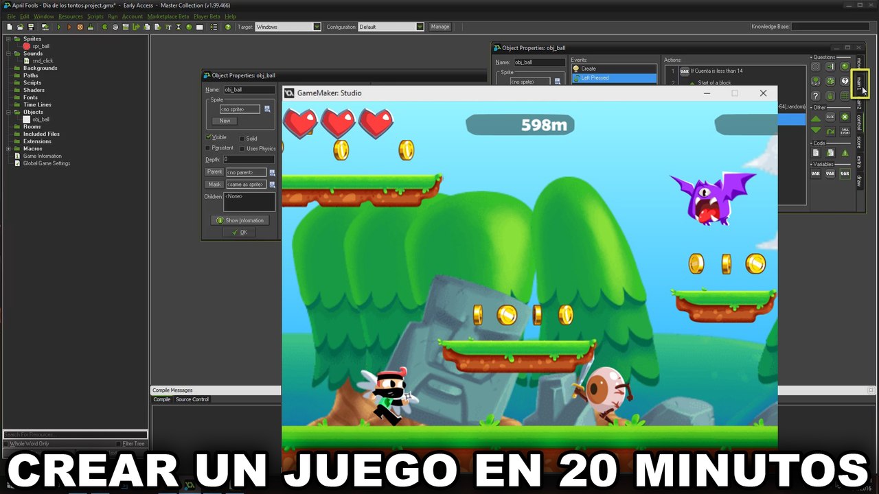 Como hacer un juego completo rapido en GameMaker - video Dailymotion