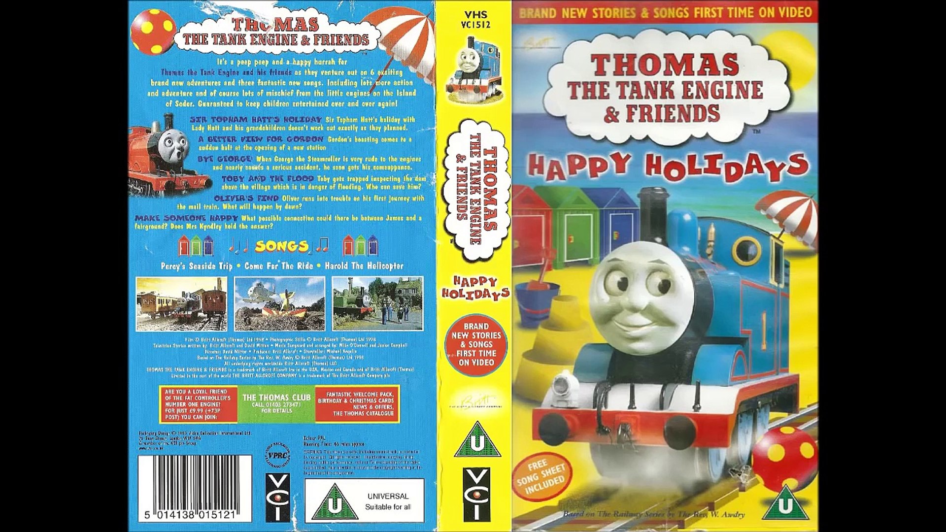 Thomas The Tank Engine And Friends Vhs Toby Stout Gentleman (Thomas