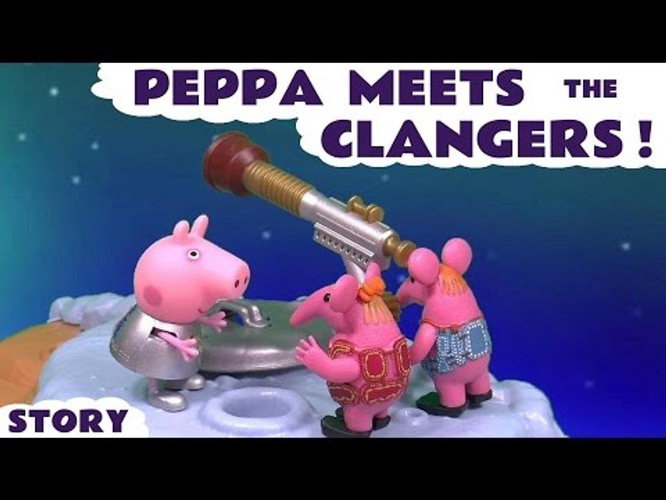 Peppa Pig meets the Clangers English Episodes | Kids Space Rocket Toys ...