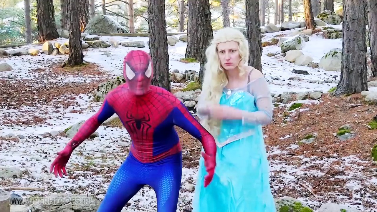 SPIDERMAN & FROZEN ELSA vs JOKER - Spider-Man Becomes IronSpider! Fun ...