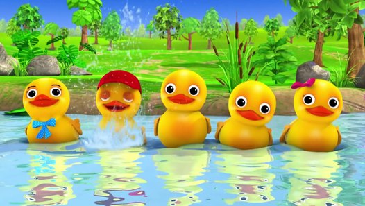 Numbers Song Counting Five Little Ducks By Chu Chu Nursery Rhymes ...