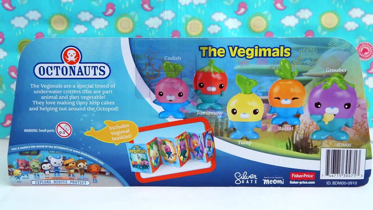 Octonauts Vegimals Character Set Tunip Codish Barrot Grouber Tominnow ...