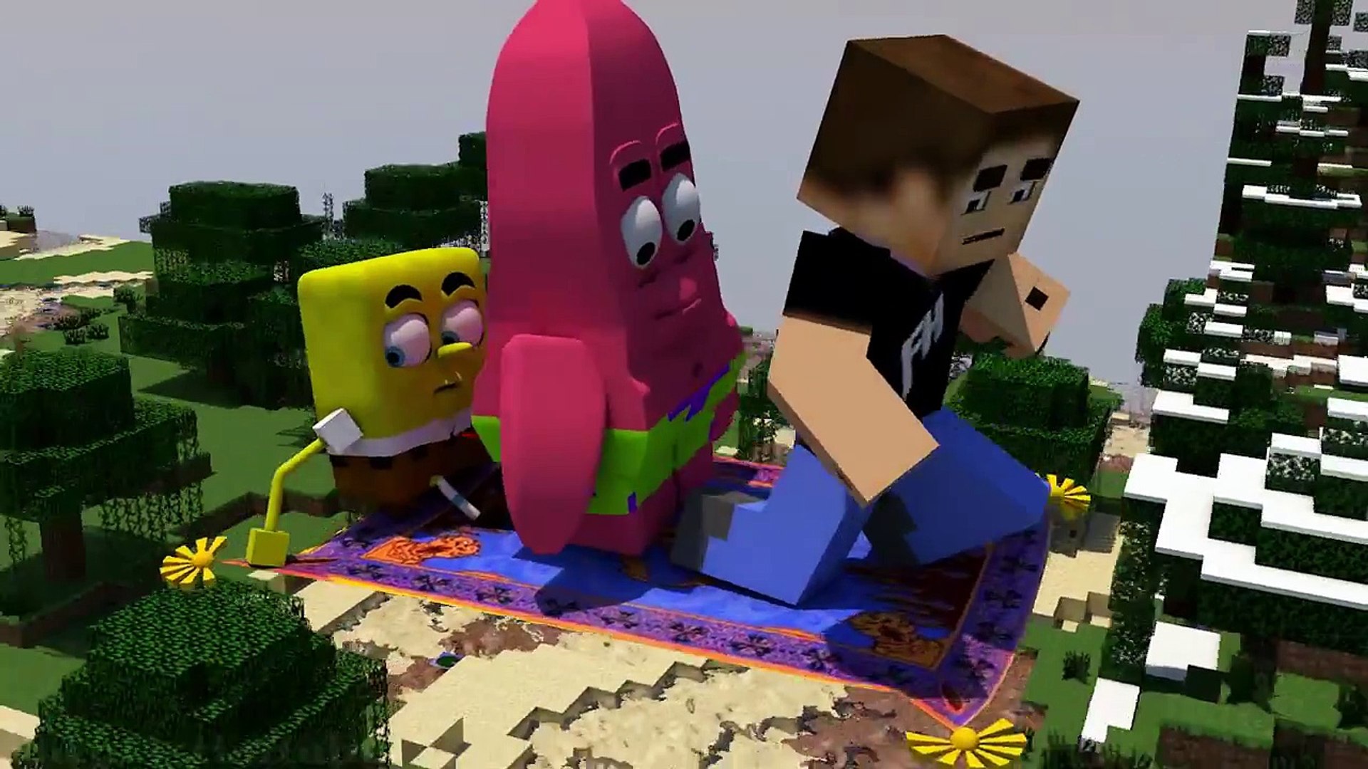 Spongebob In Minecraft Video Every SpongeBob SquarePants Character In