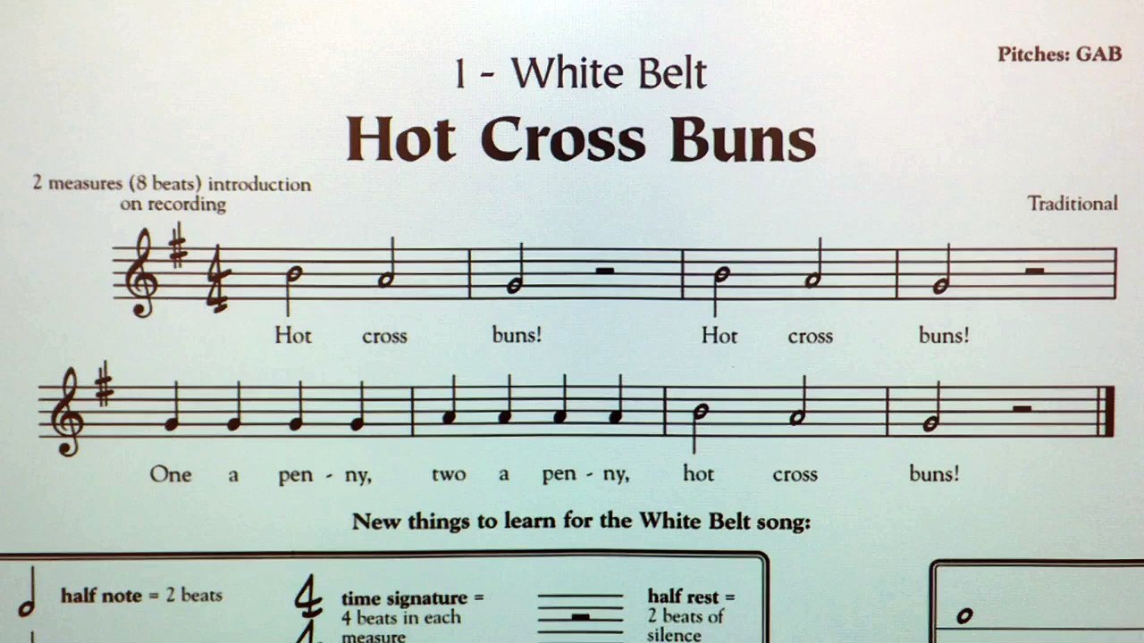 Hot cross buns recorder - video Dailymotion