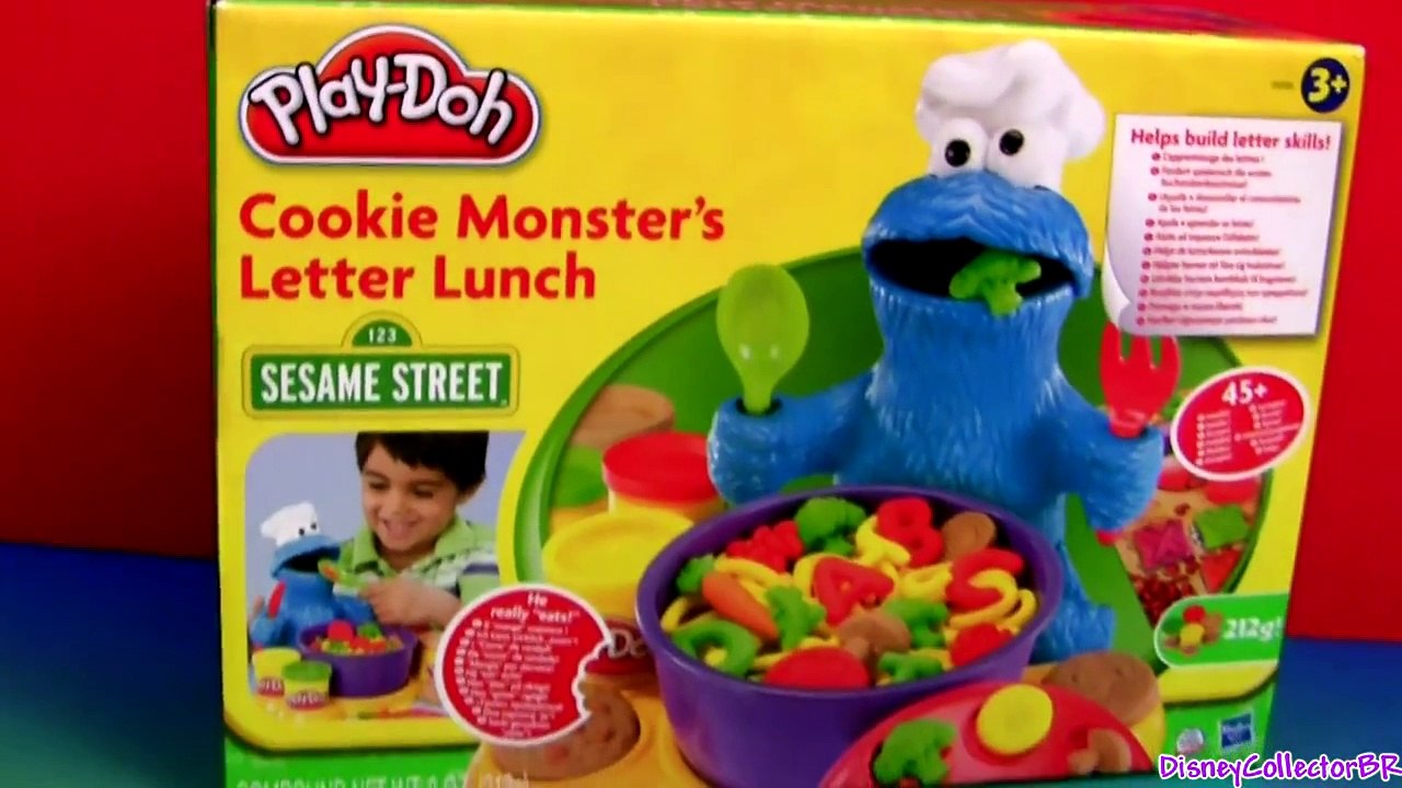 Play Doh Chef Cookie Monster Letter Lunch Learn the ABC Alphabet With ...