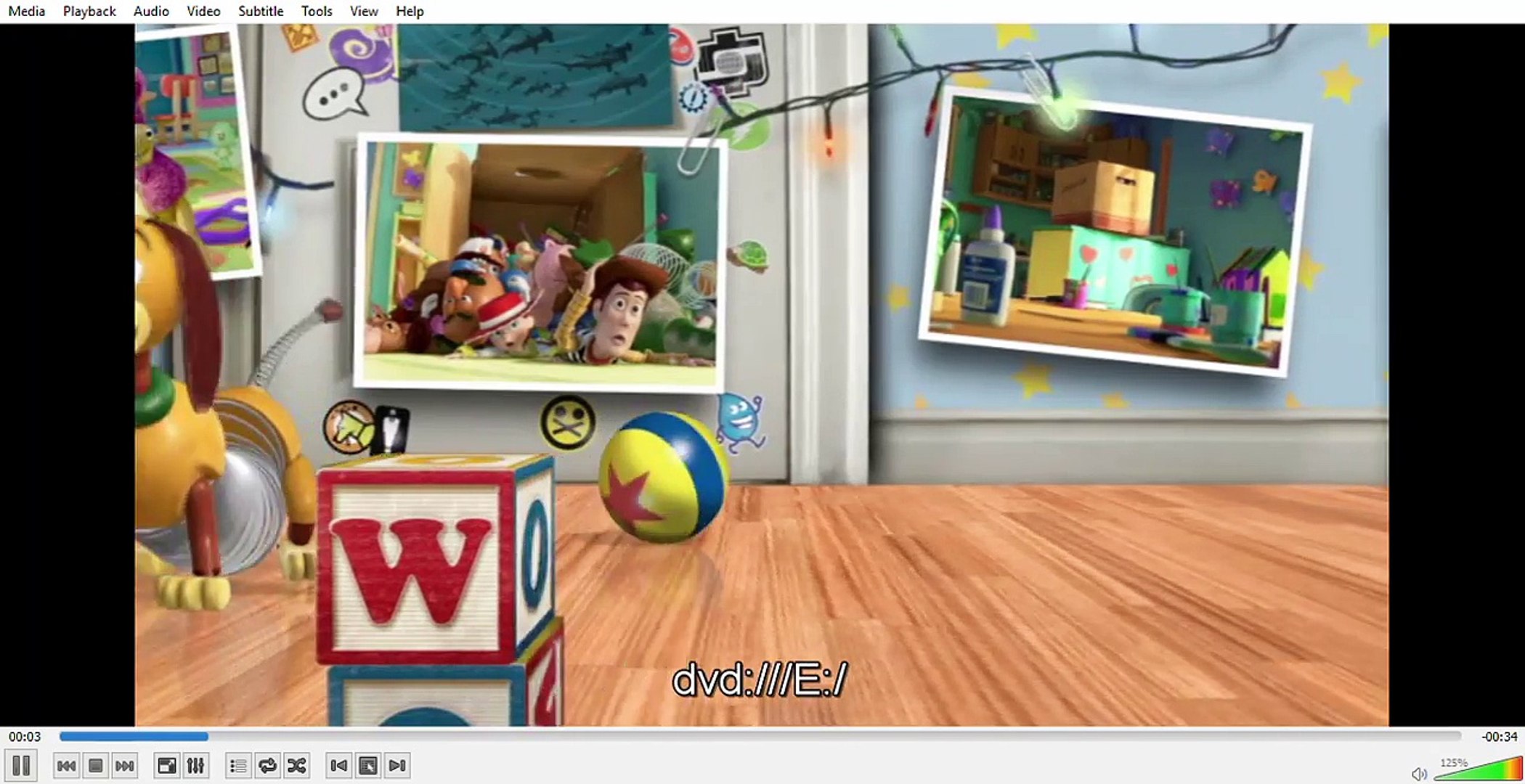 Menu Do Dvd Toy Story 2000