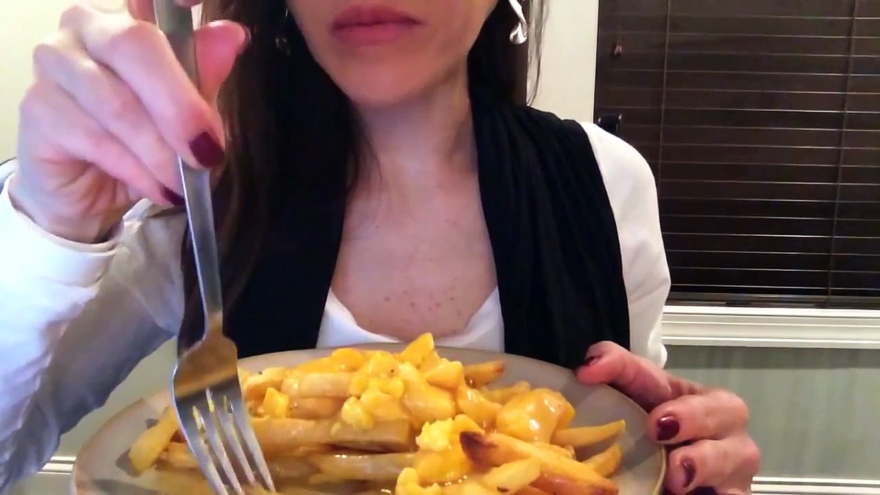 ASMR Eating Sounds - Poutine Eating Sounds | Feel The Relaxation with ...