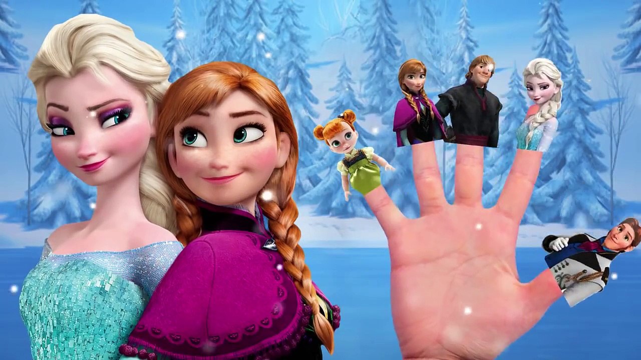 Spanish Frozen Finger Family Cartoon Animation Nursery Rhyme ...