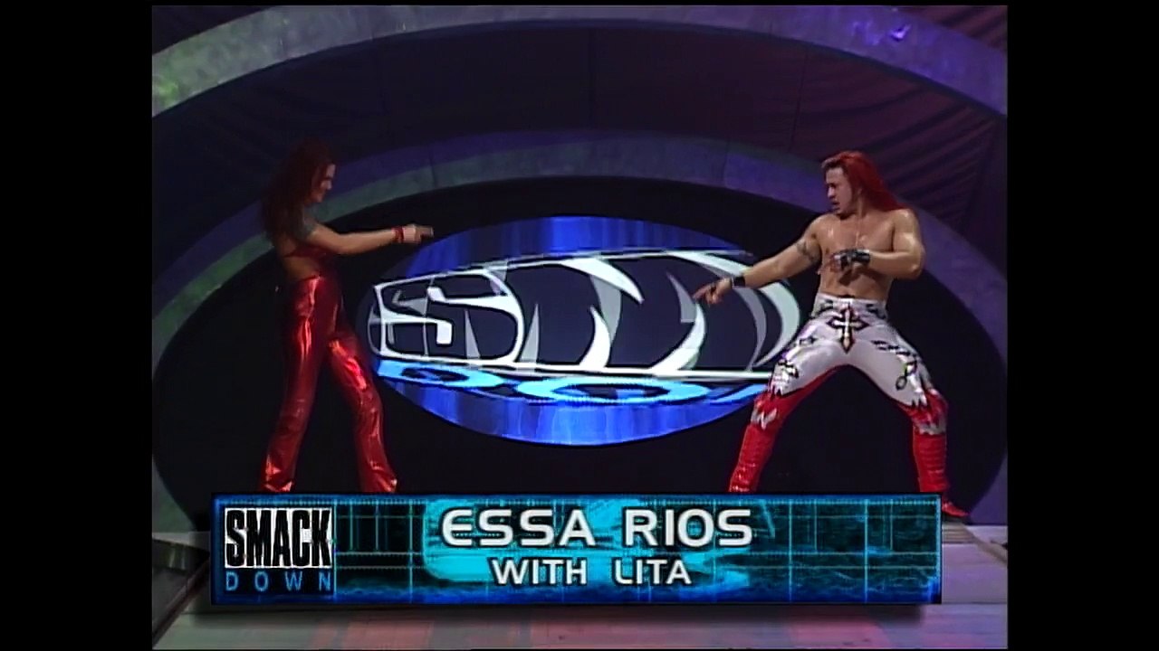 The Dudley Boyz vs. Essa Ríos and Eddie Guerrero (w/ Lita and Chyna ...