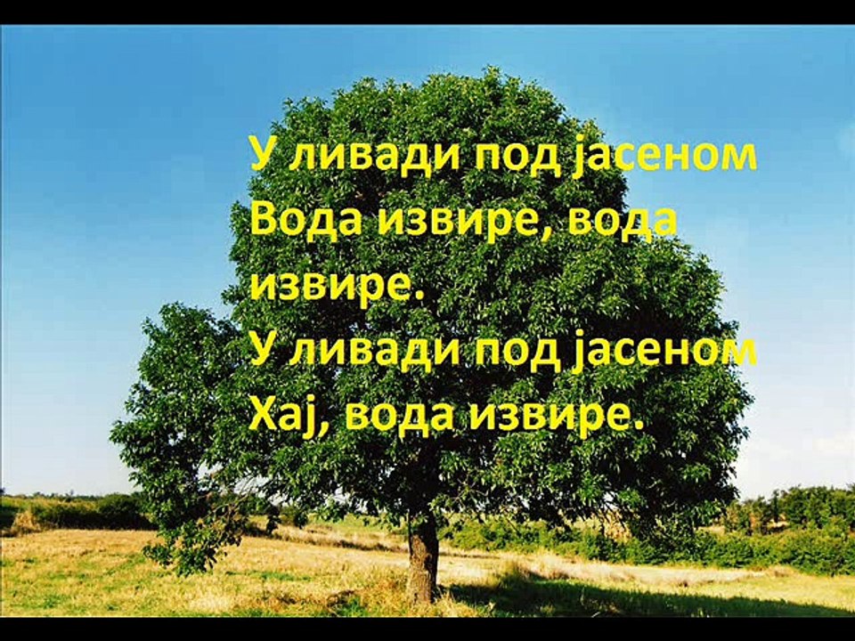 VASILIJA RADOJCIC- U LIVADI POD JASENOM VODA IZVIRE - video Dailymotion
