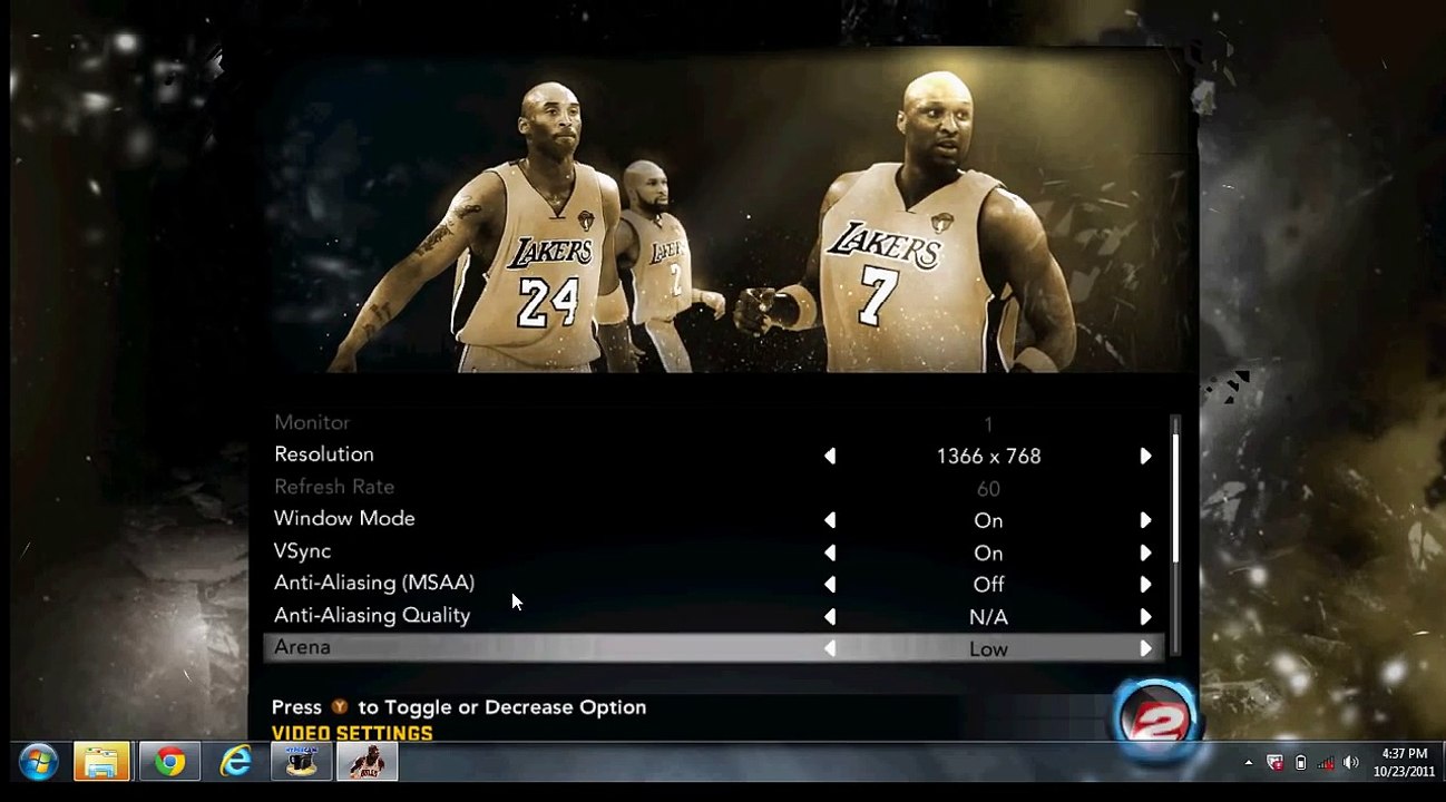 NBA 2K11 PC My Video Settings - video Dailymotion