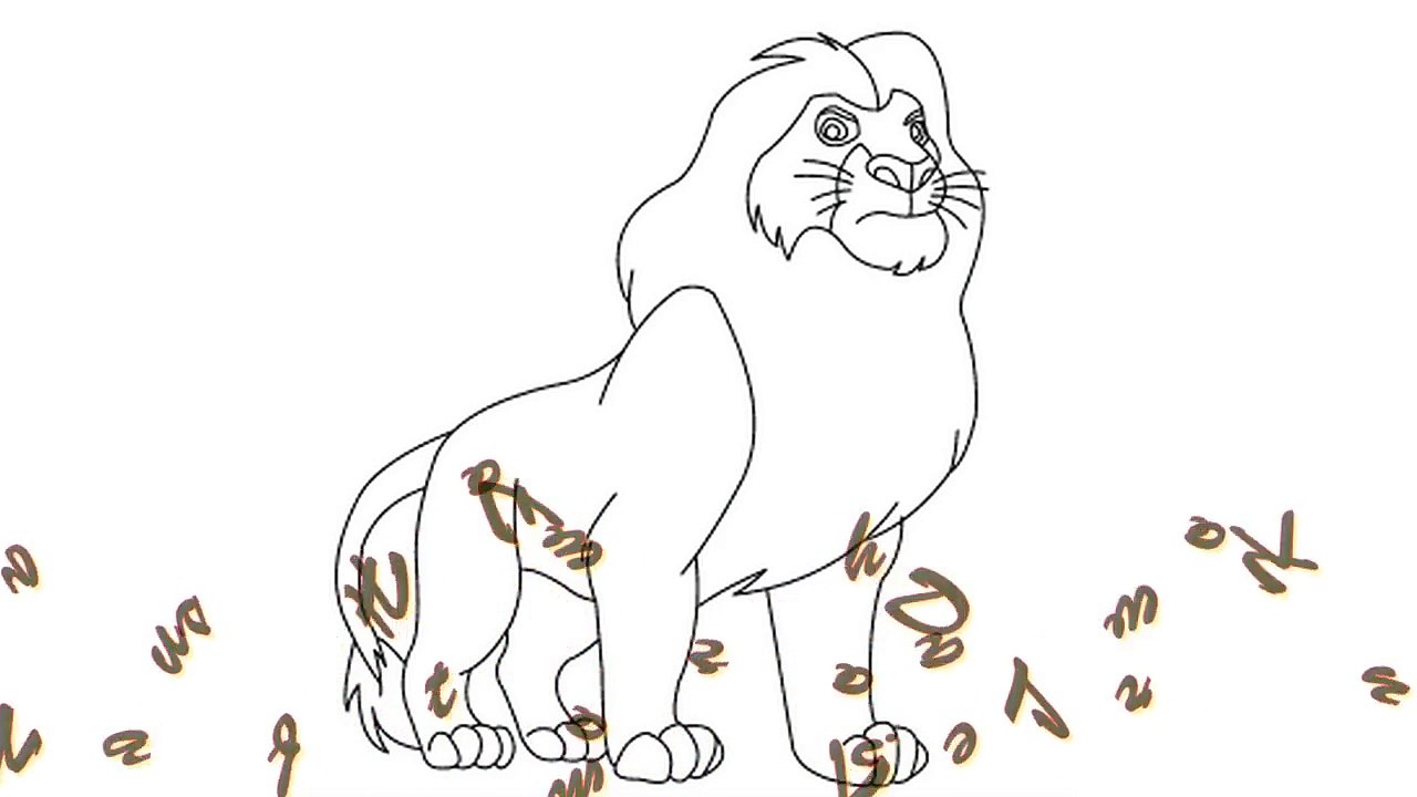 How to Draw Mufasa From The Lion King Step by step - video Dailymotion