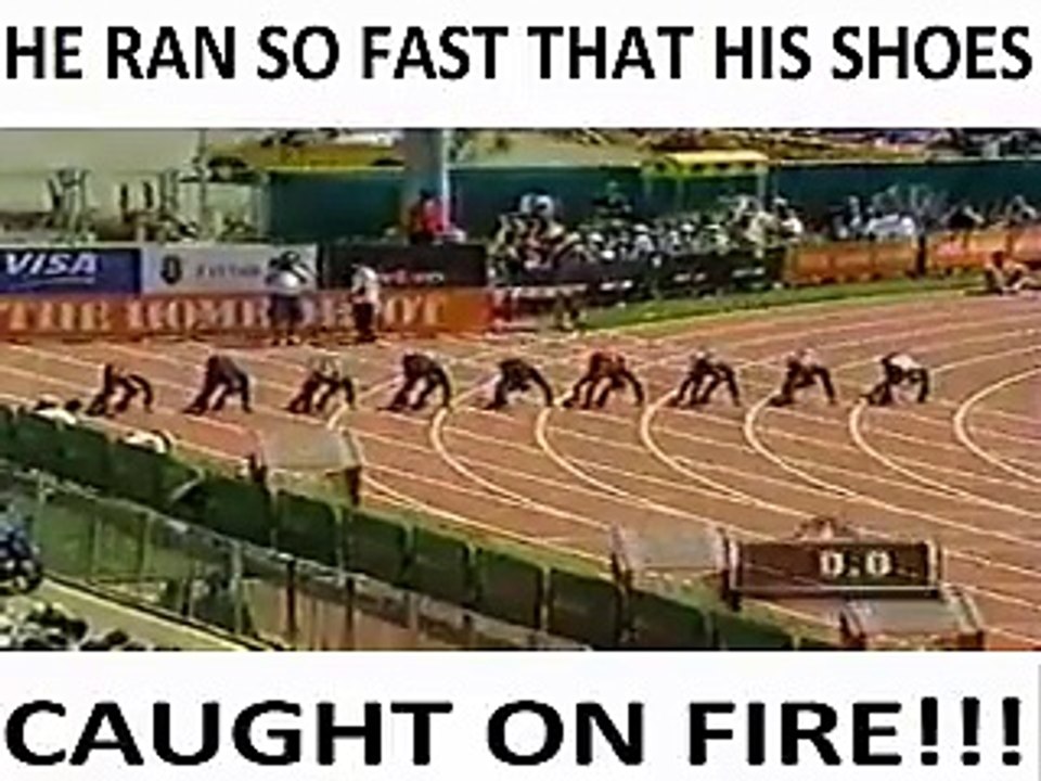 Usain Bolt Ran So Fast that his Shoes Caught on Fire - video Dailymotion