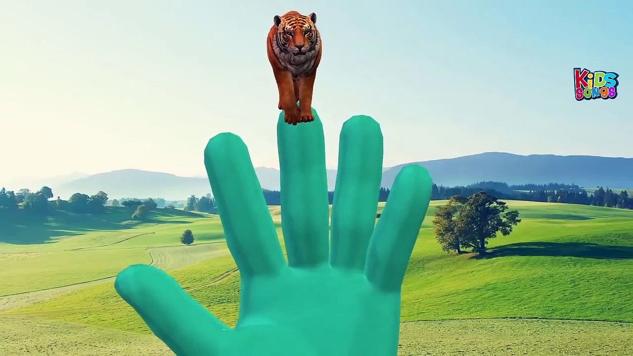 Cartoon Animals Finger Family Children Nursery Rhymes Animals Finger ...