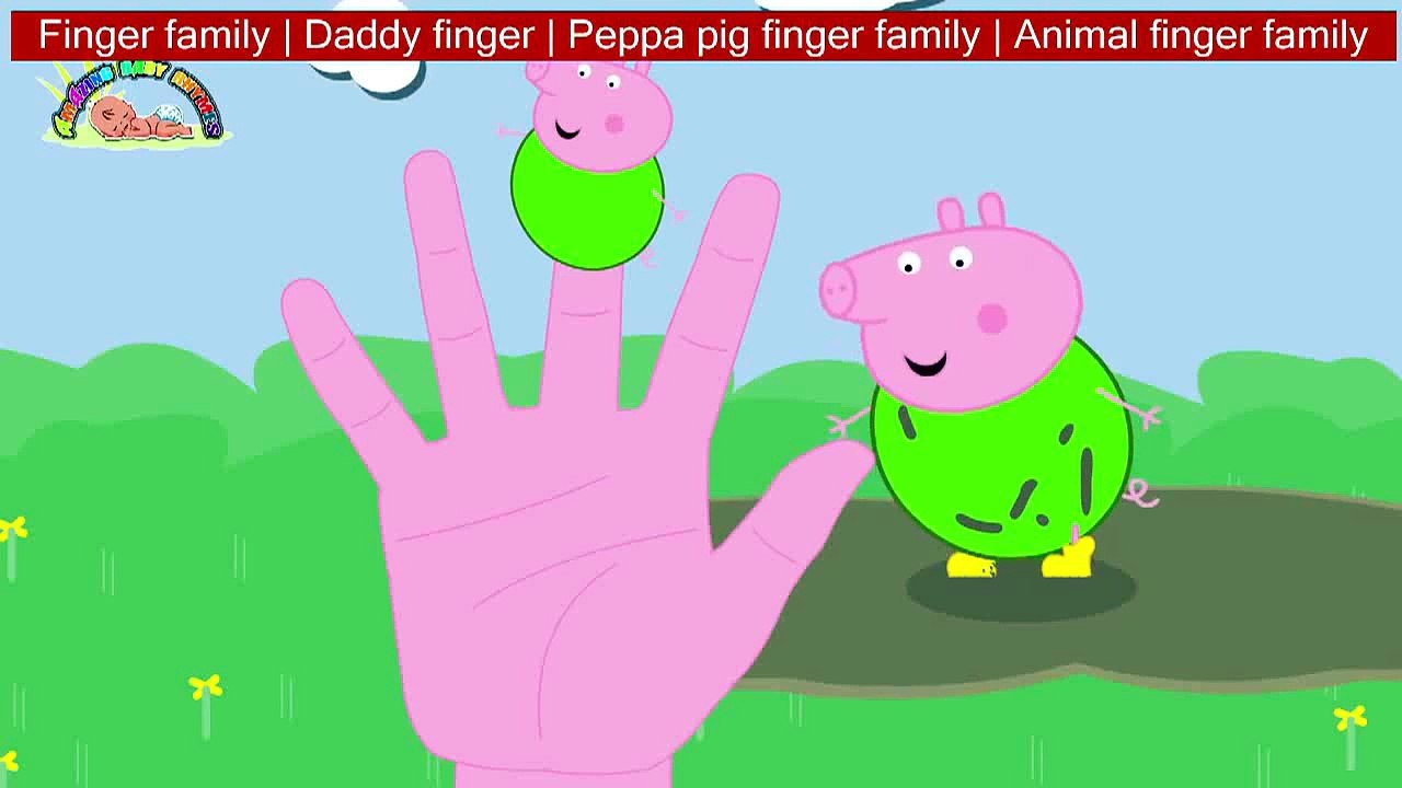 Finger family Daddy finger Peppa pig finger family Animal finger family ...