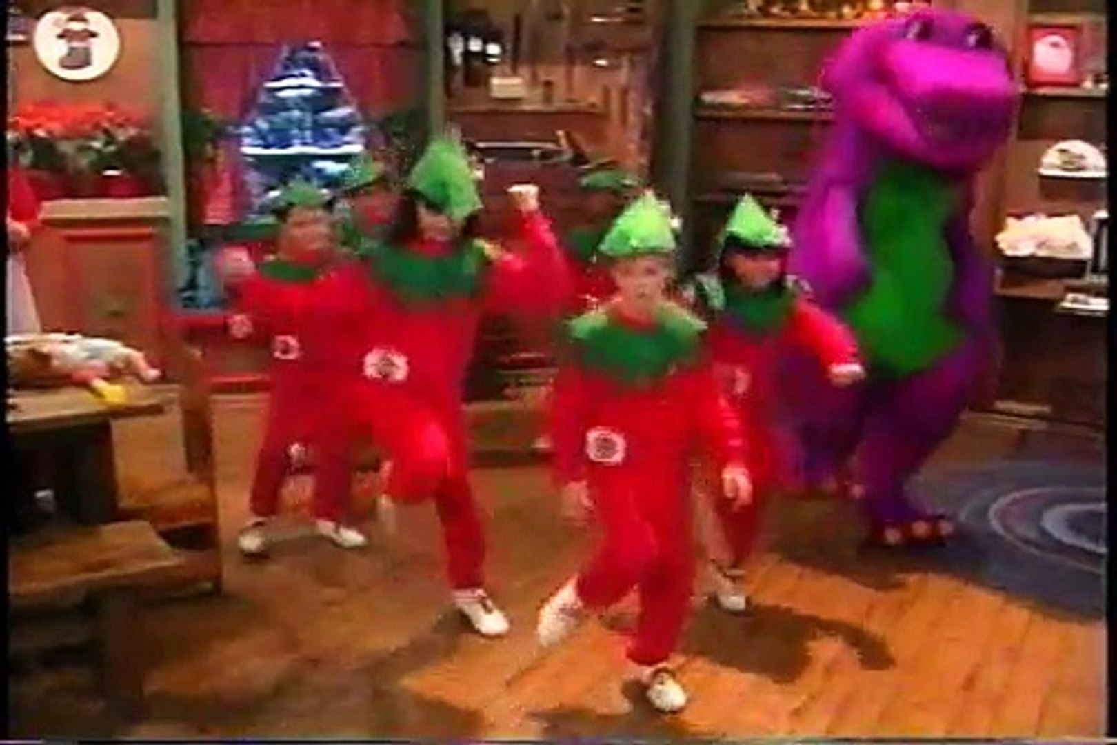 Barney Waiting For Santa Scenes Barney Waiting For Santa The Night