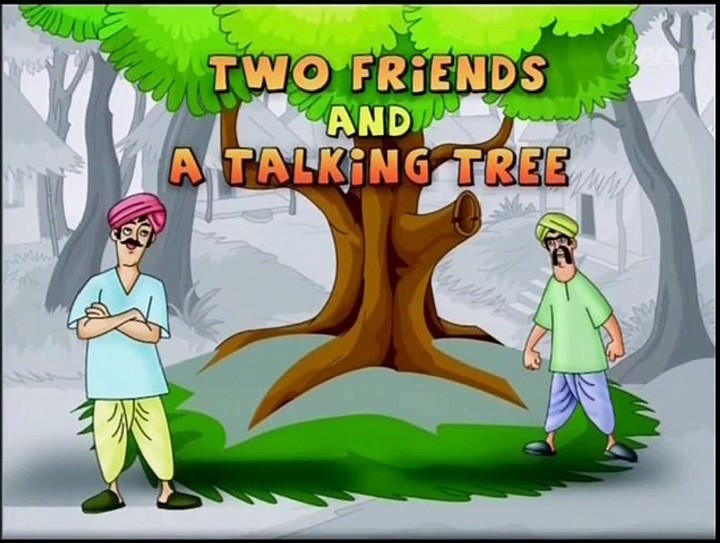 Two Friends Talking Cartoon