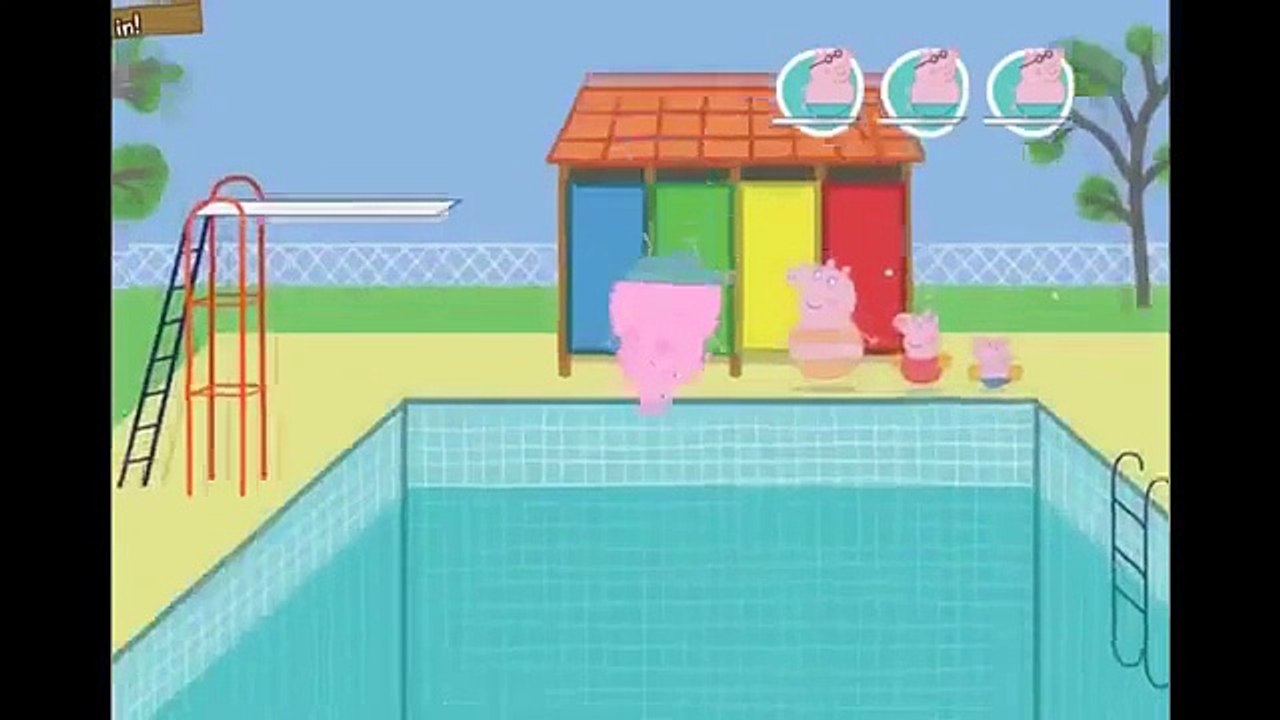 Peppa Pig English Episodes 2014 (Swimming Pool Game) - video Dailymotion